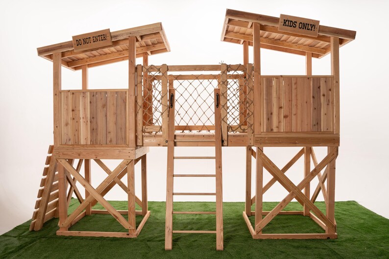 Super Fort - Outdoor Wood Playset - Etsy