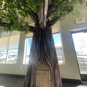 Large Faux Tree With Foliage - Etsy