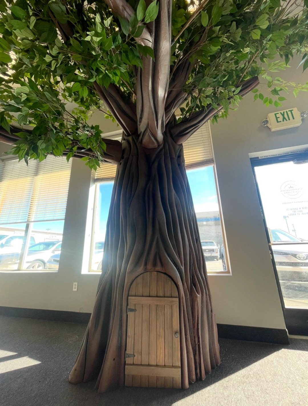 Large Faux Tree With Foliage - Etsy