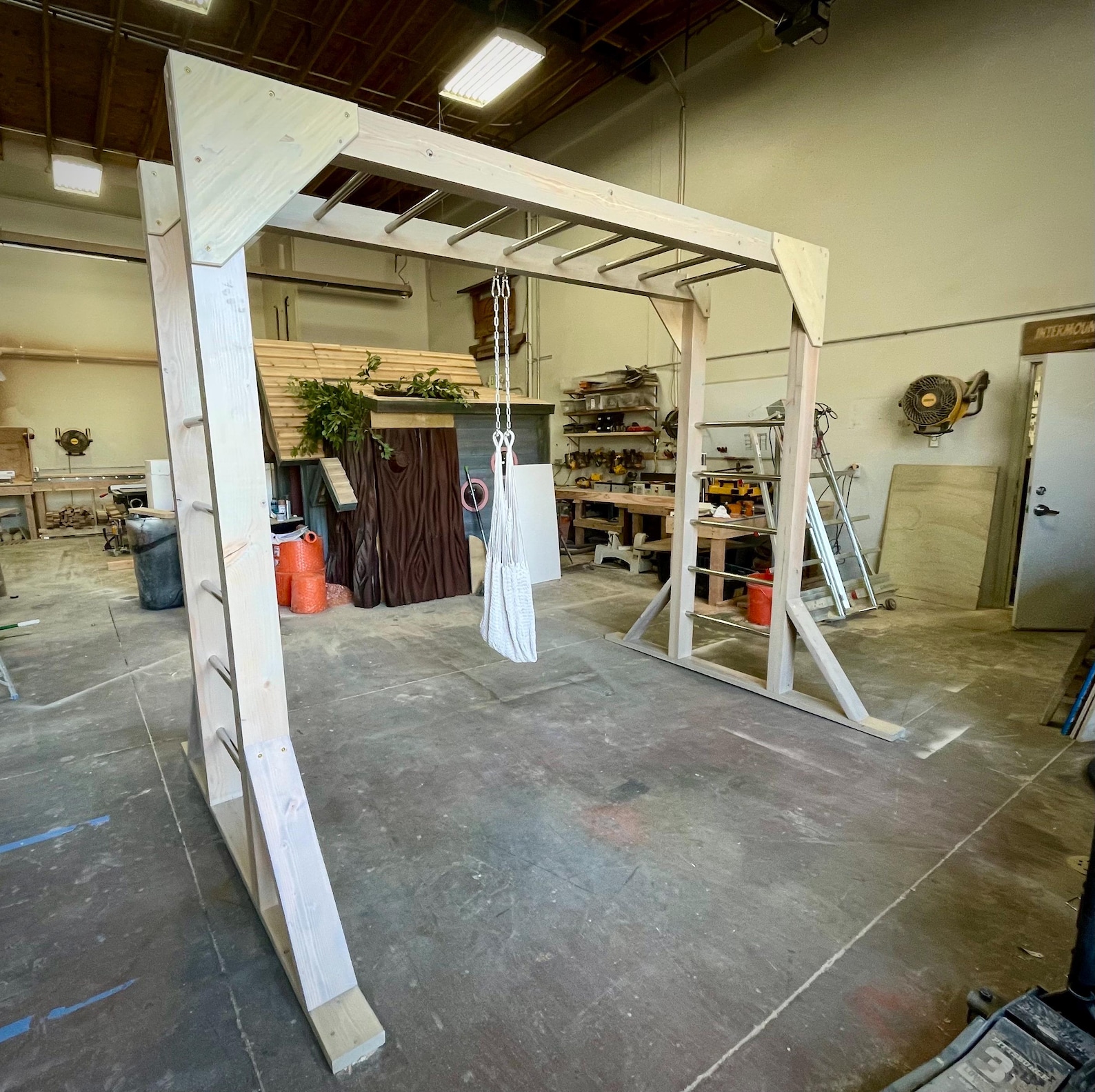 Monkey Bars With Ladder and Net Swing - Etsy