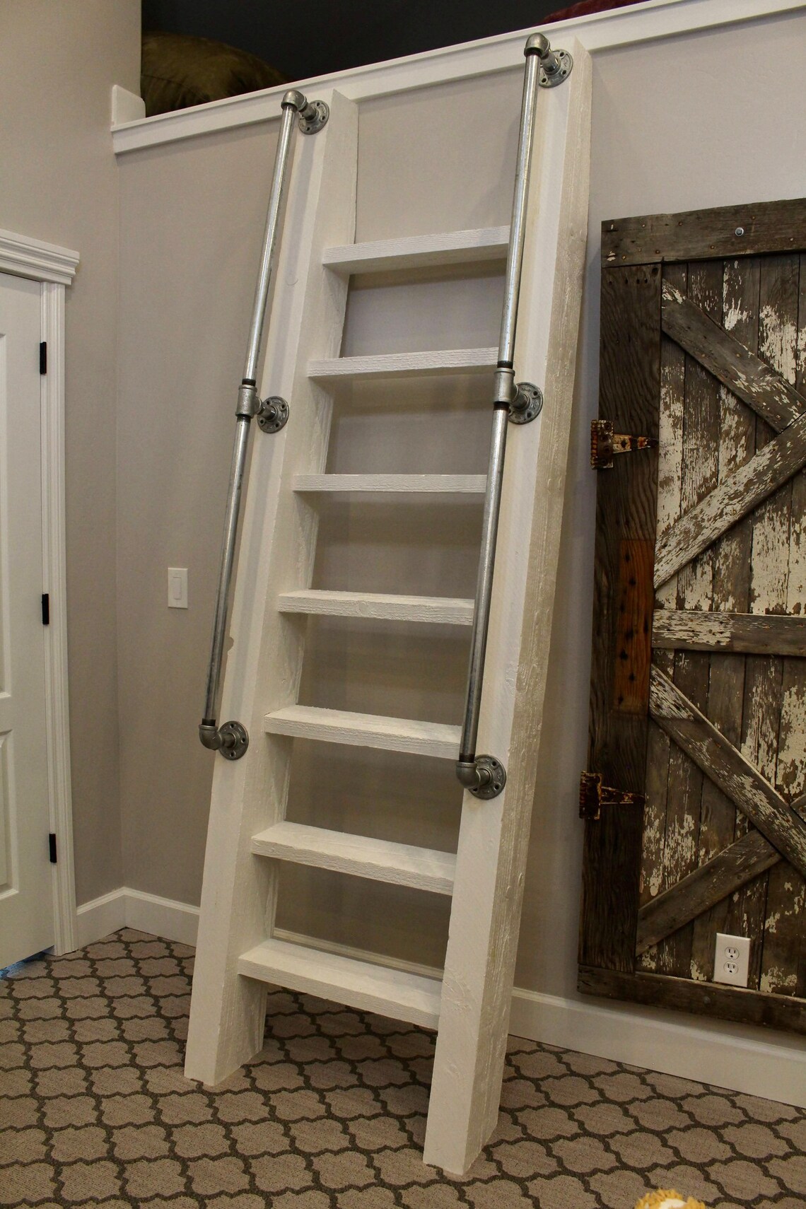 Heavy Duty Ladder With Metal Hand Rails - Etsy