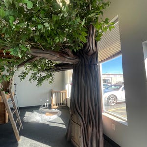 Large Faux Tree With Foliage - Etsy