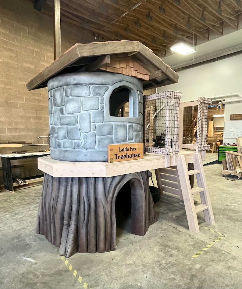 Little Fox Treehouse Play Area - Etsy