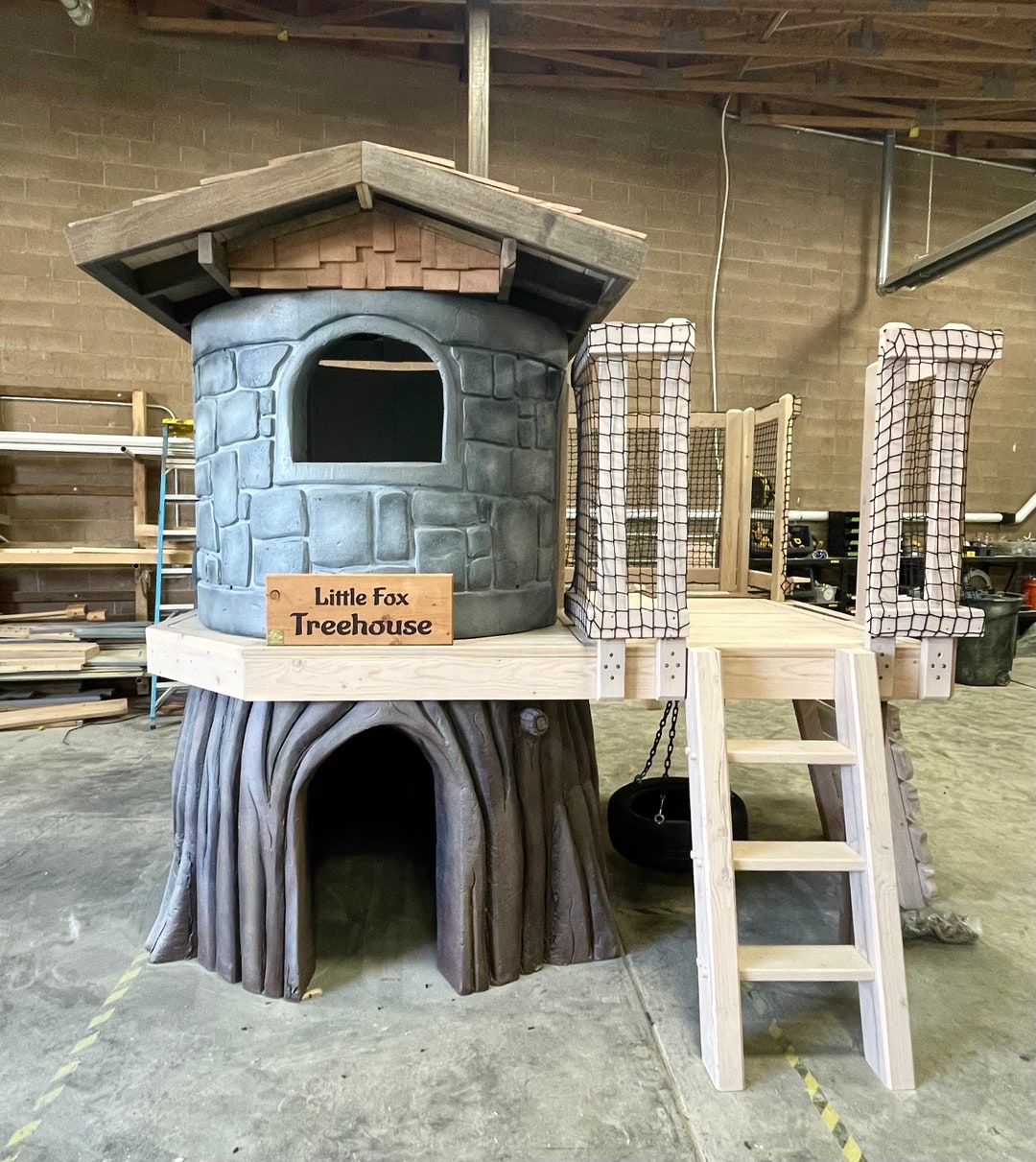 Little Fox Treehouse Play Area - Etsy