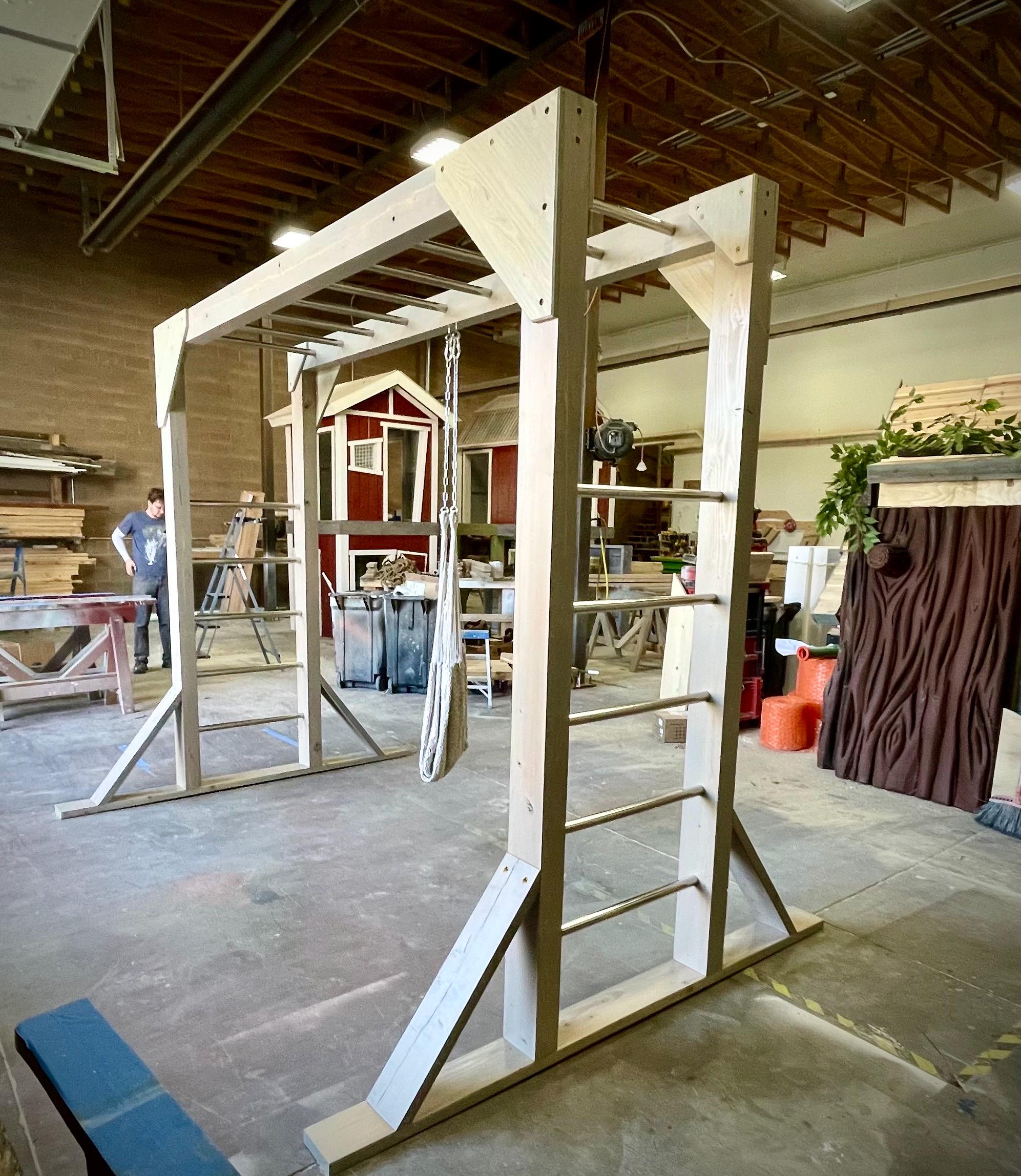 Monkey Bars With Ladder and Net Swing - Etsy