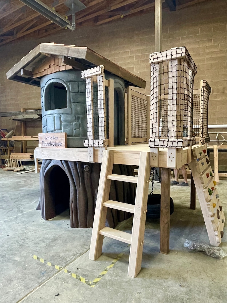 Little Fox Treehouse Play Area - Etsy