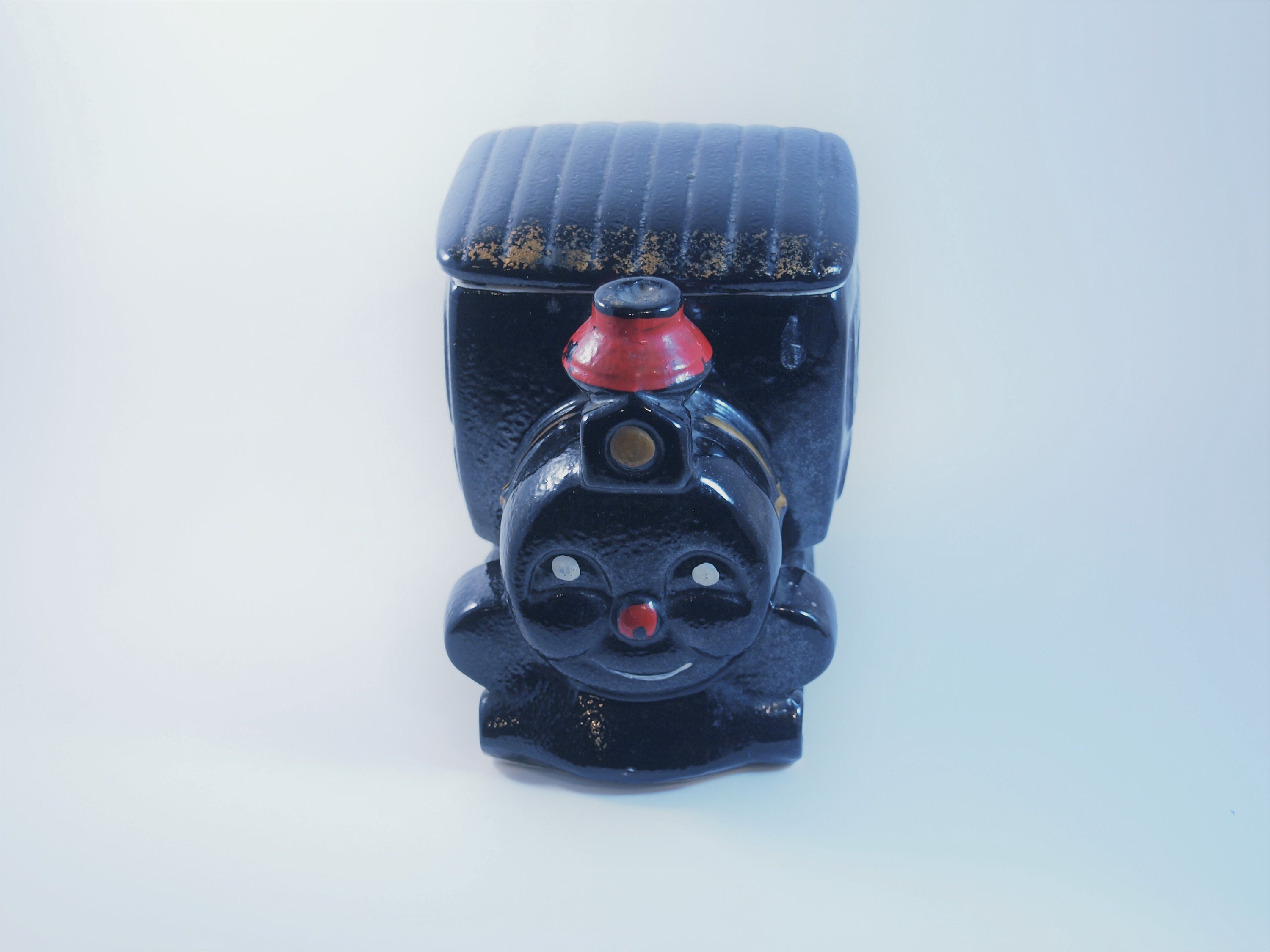 Small Black Cookie Jar - Train Engine - Etsy