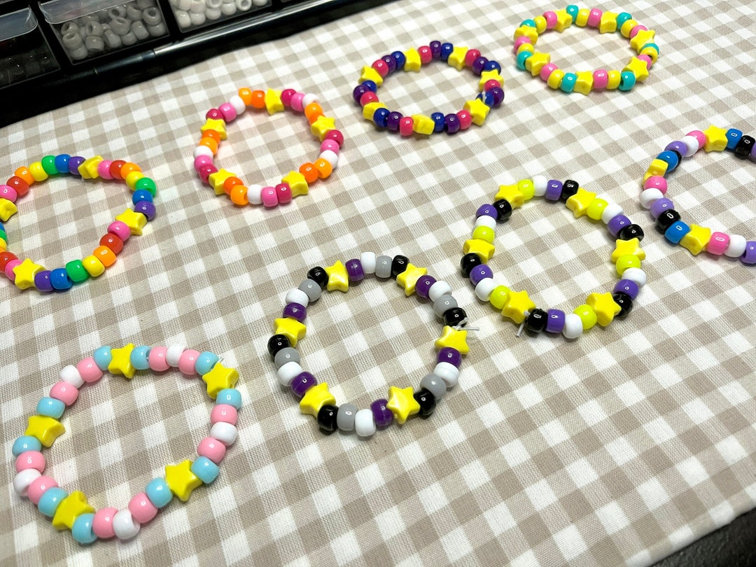 MADE TO ORDER Various Pride Flag Kandi Singles W/ Stars - Etsy