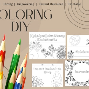 30 Printable Birth Affirmation Cards for Labor & Delivery | Mandala ...