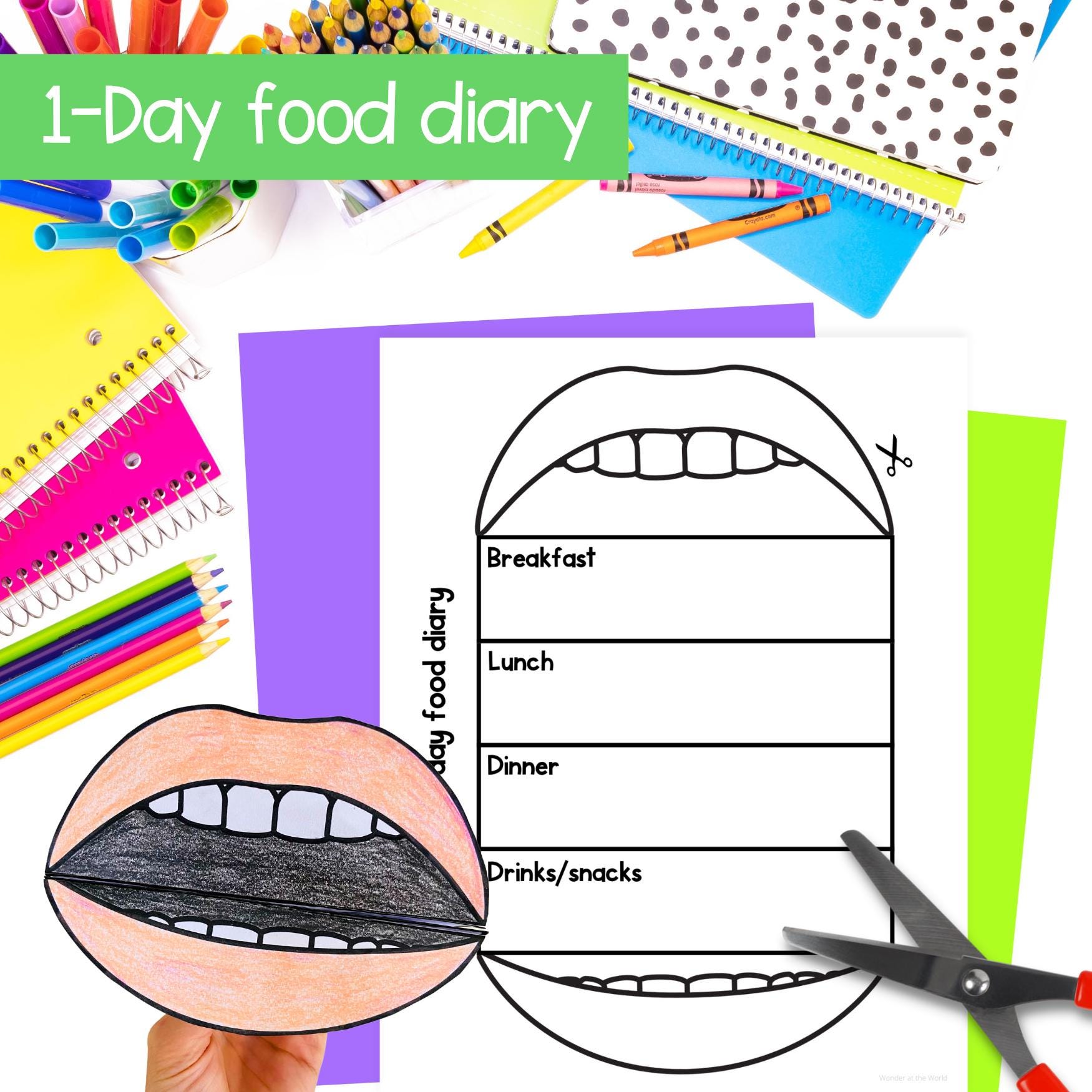 Healthy Eating and Foods Printable Foldable Activity, Food Sorting and ...