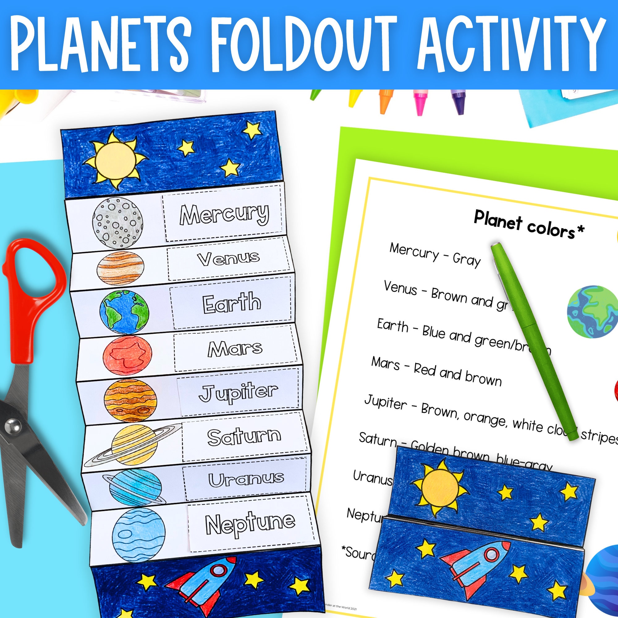 Templates For Foldables Solar System