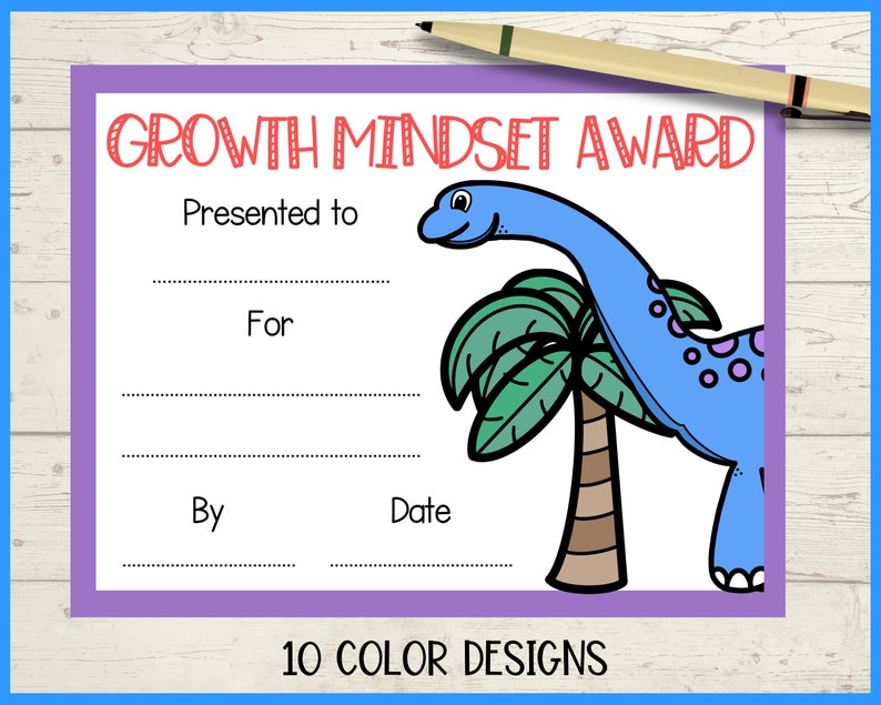 10 Dinosaur Classroom Reward Certificates for Kids | Digital Download ...