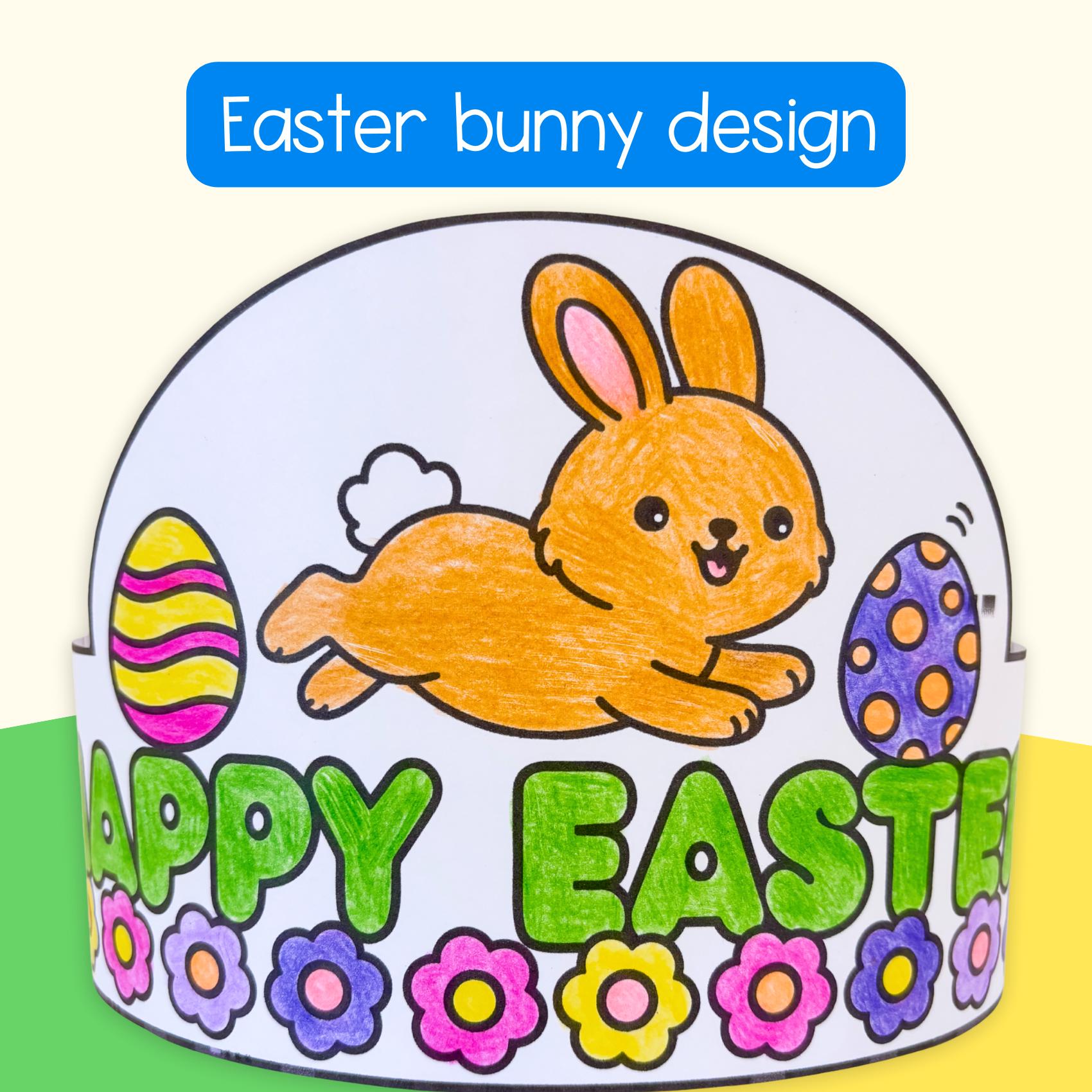 Easter Crown Headband Craft Activity for March April Spring Hat for ...