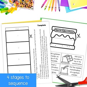 How to Make S'mores Sequencing Craft Activity PDF Digital Download for ...