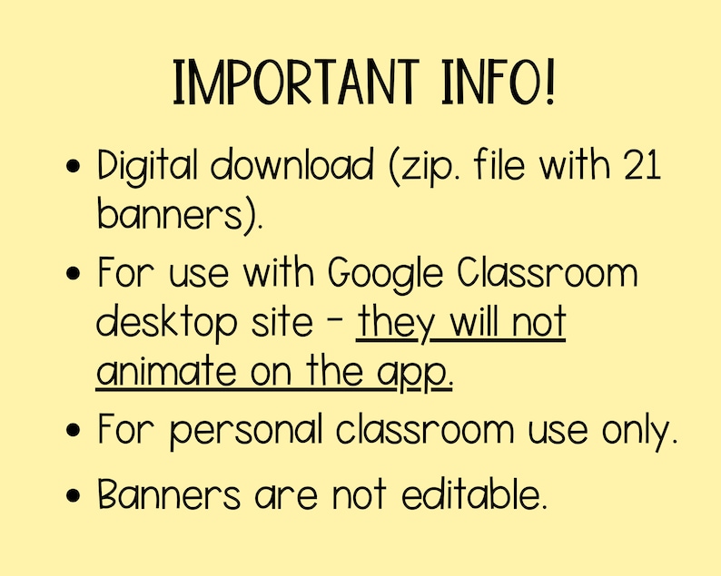 Pastel Dot Themed Animated Google Classroom Headers Banners - Etsy