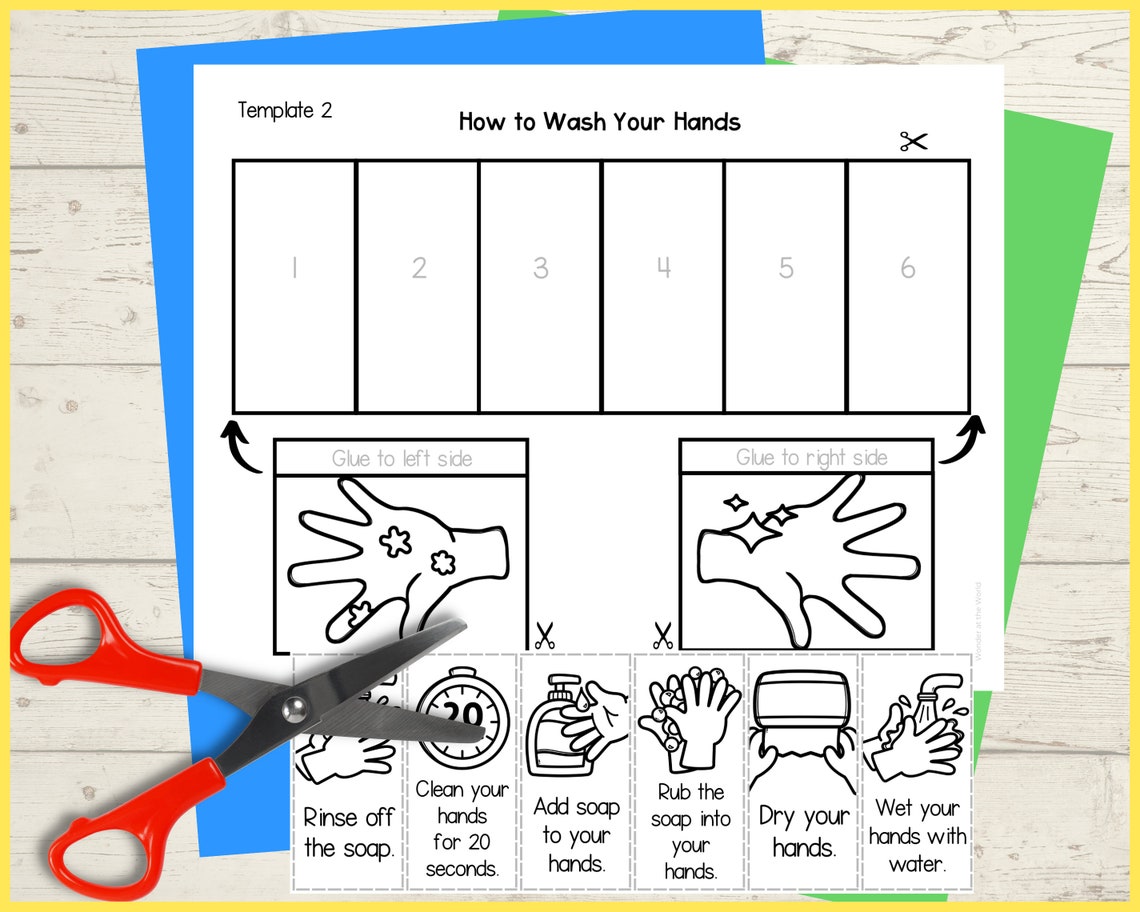 How to Wash Your Hands Foldable Sequencing Activity, Personal Hygiene ...