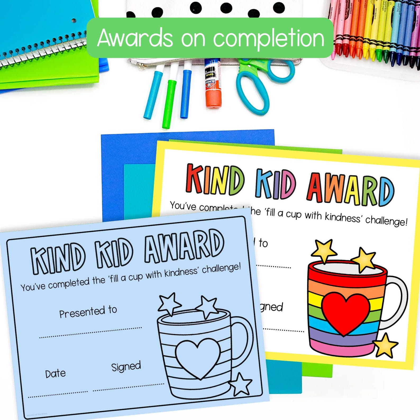 Fill a Cup With Kindness Kids' Activity SEL Challenge PDF With Mug ...