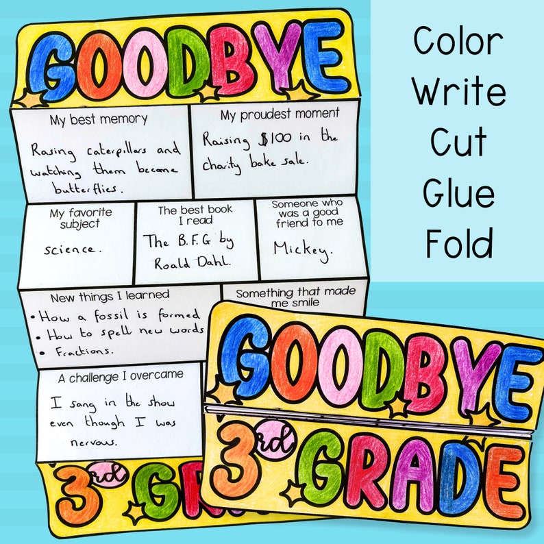 End of Year Last Day Week of School Reflection and Memories Activity ...