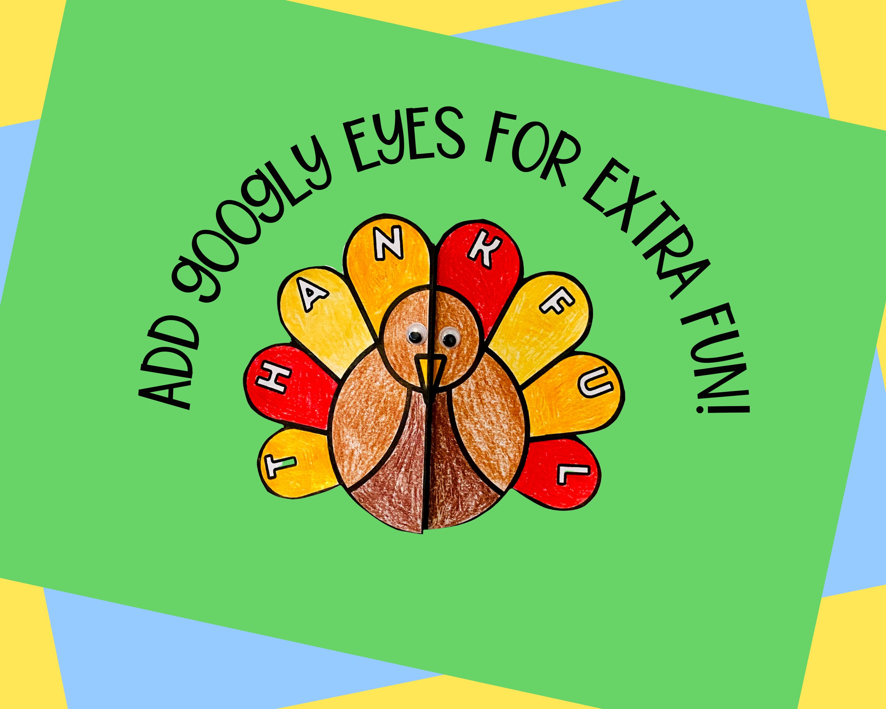 Thanksgiving 'I Am Thankful For' Turkey Activity - Etsy