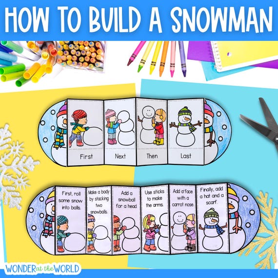 Making Snowman Sequencing Activity