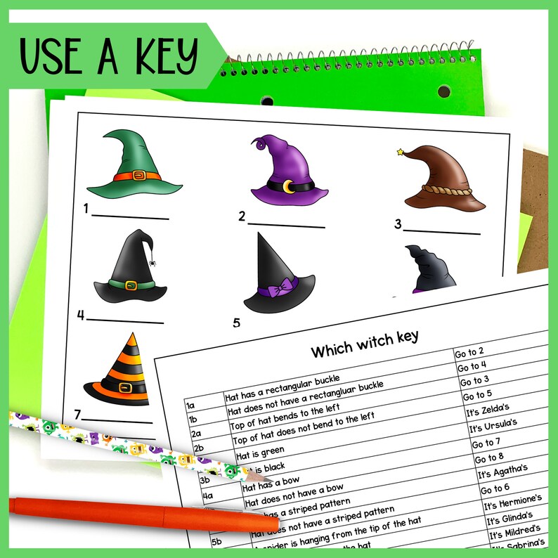 Dichotomous Keys Activities Worksheets for Science Lesson | Halloween ...