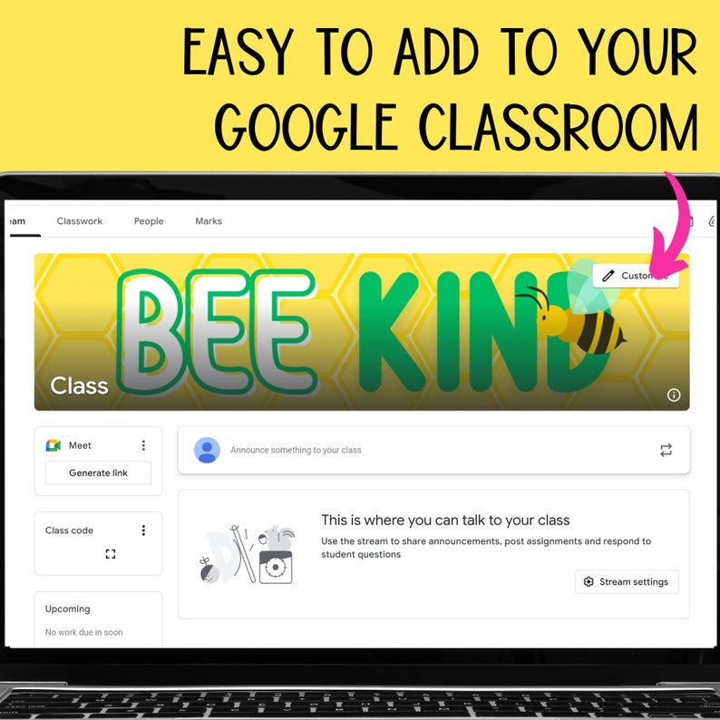 Animated Google Classroom Banners Headers Kindness Theme | Digital ...