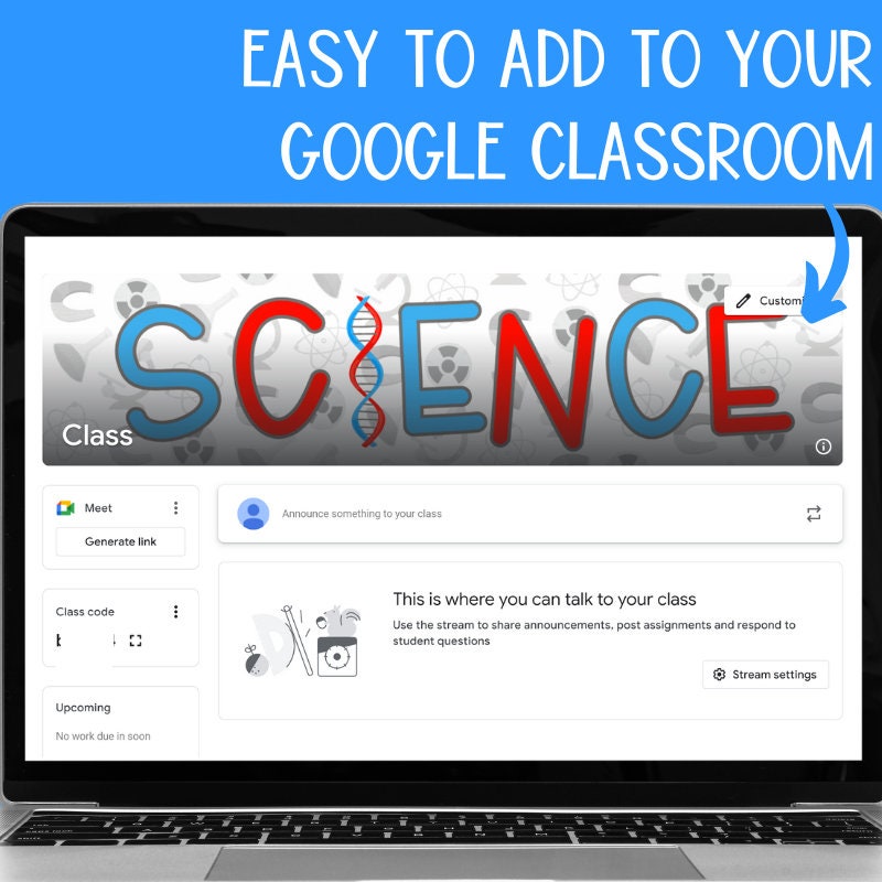 Animated Google Classroom Banners Headers for Science Lessons Teachers ...