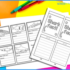 Shark Science Lapbook Printable Templates | Digital Download | A4 and ...