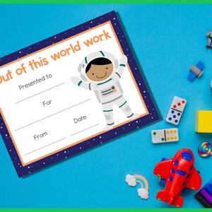 8 Space Themed Classroom Reward Certificates for Kids | Digital ...