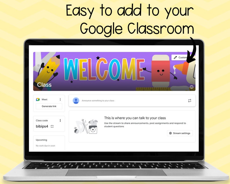 12 Back to School Themed Animated Google Classroom and Forms Headers ...