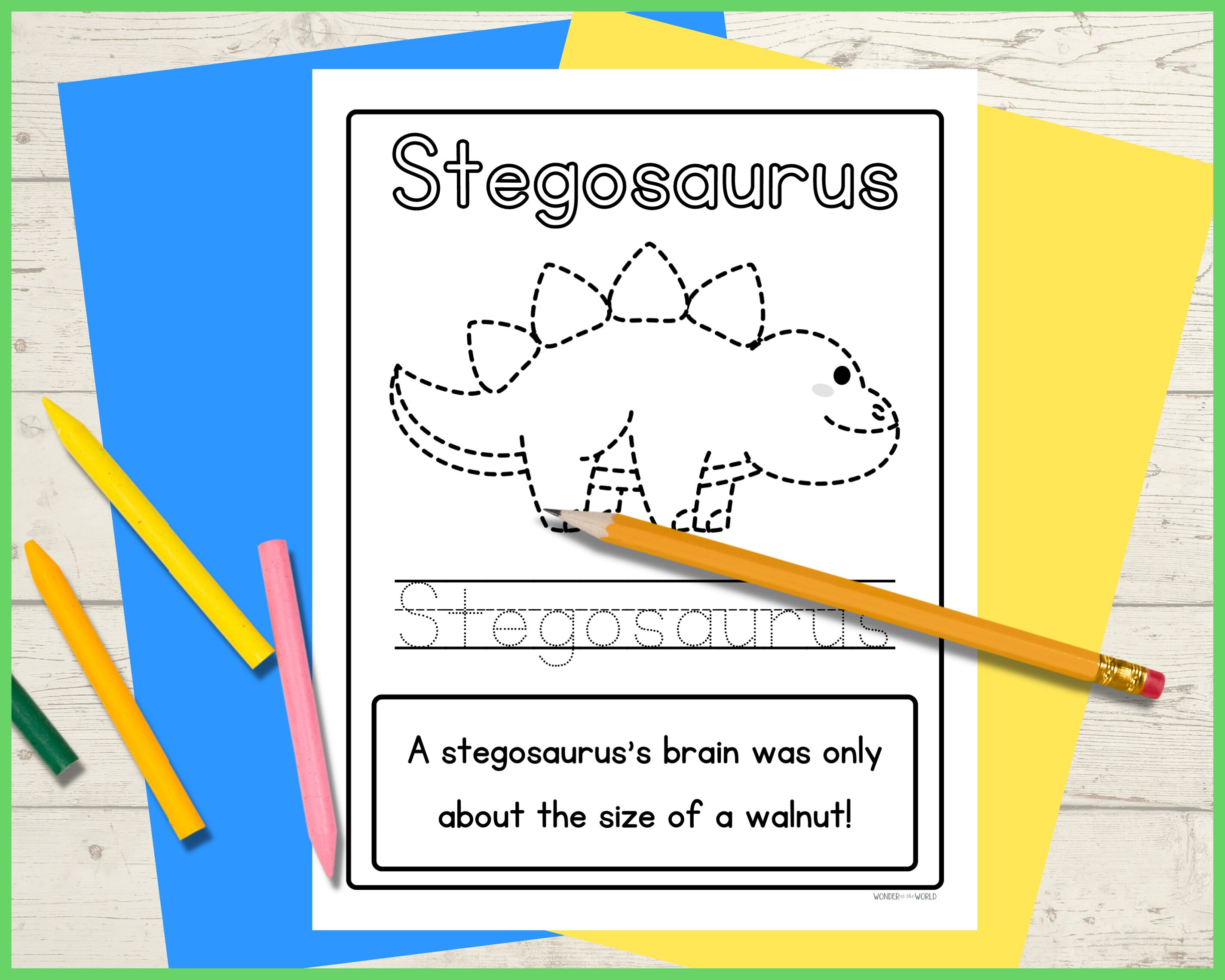 Dinosaur Tracing Activity for Kids, Printable Tracing Practice Sheets ...