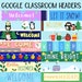 Boho Rainbow Animated Google Classroom Banners Headers Months of the ...