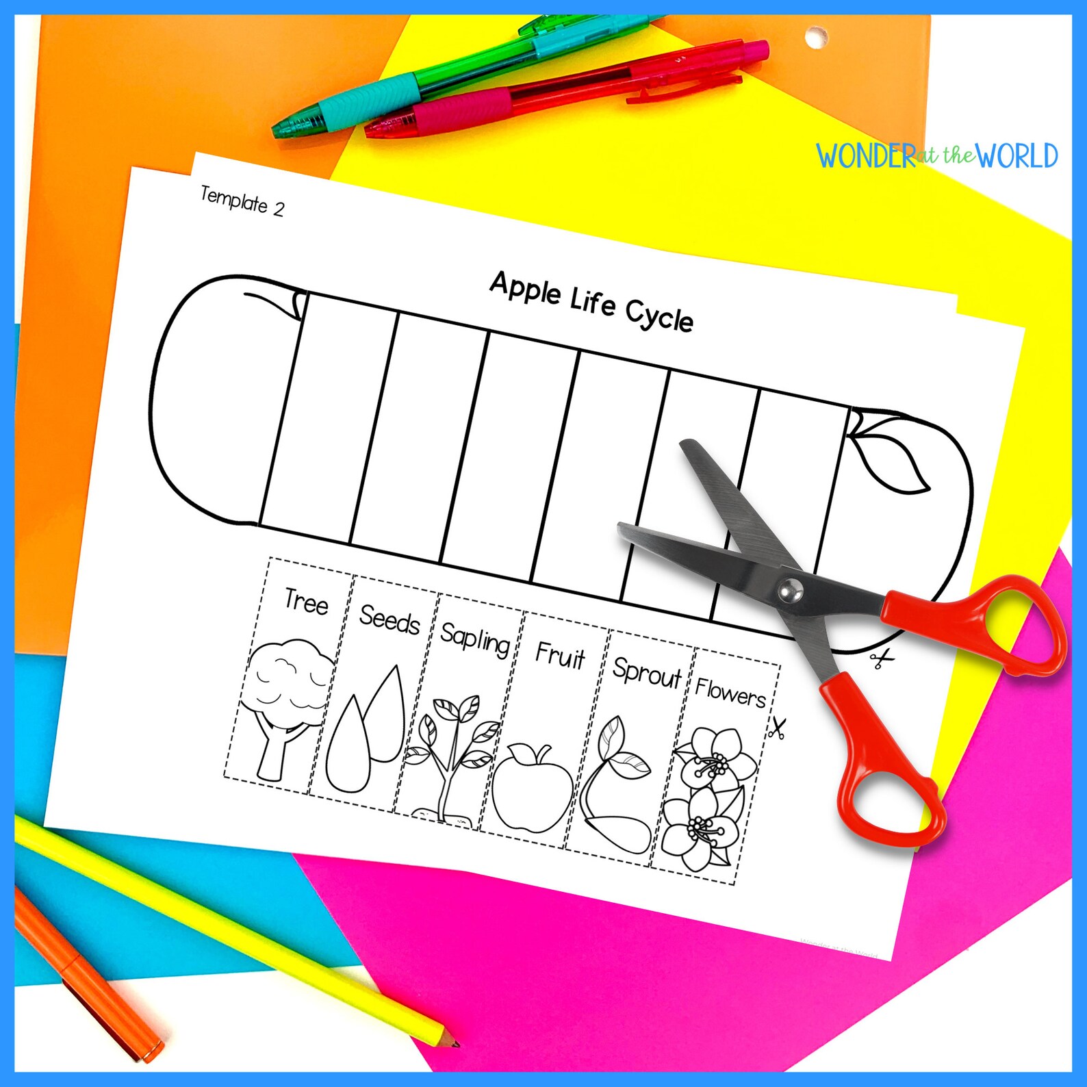 Fall Autumn Plant Life Cycles Foldable Science Activities Apple Pumpkin ...