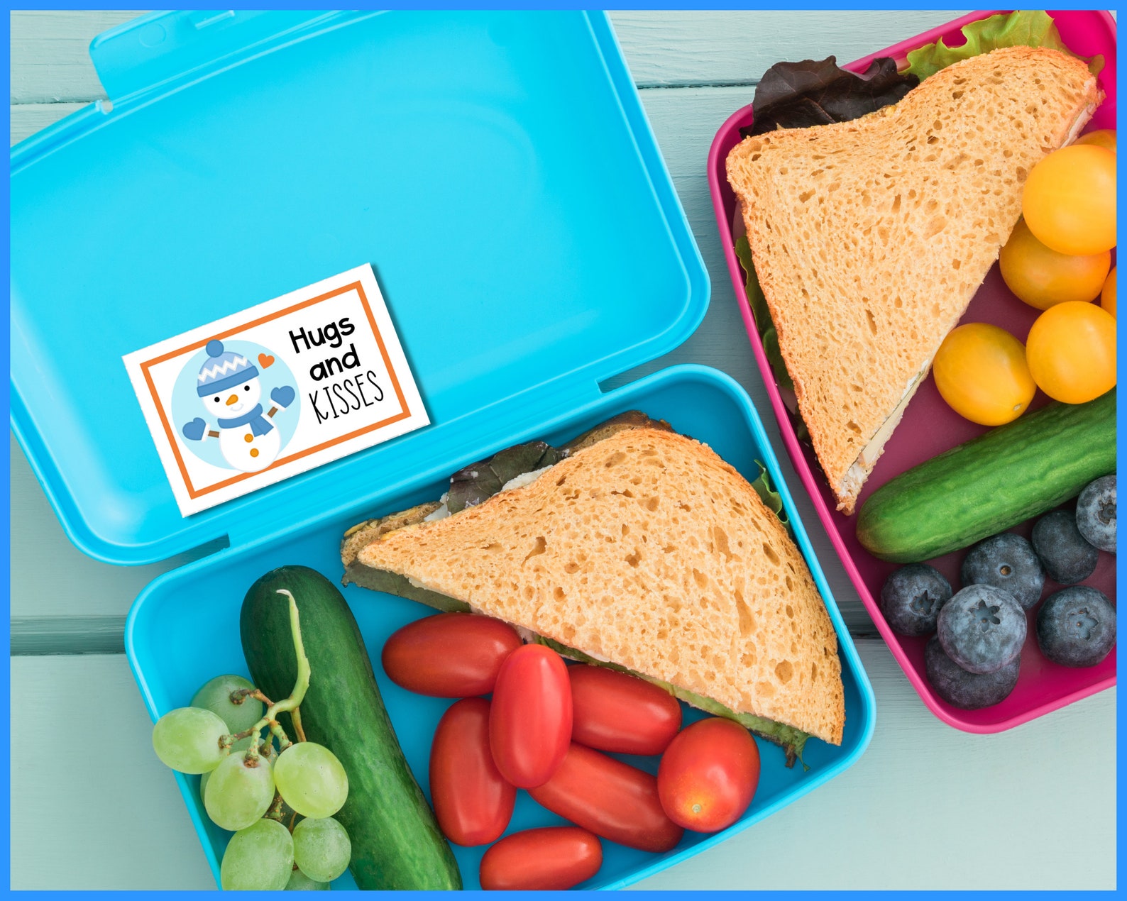 24 Printable Winter Christmas Lunch Box Notes for Kids Printable ...