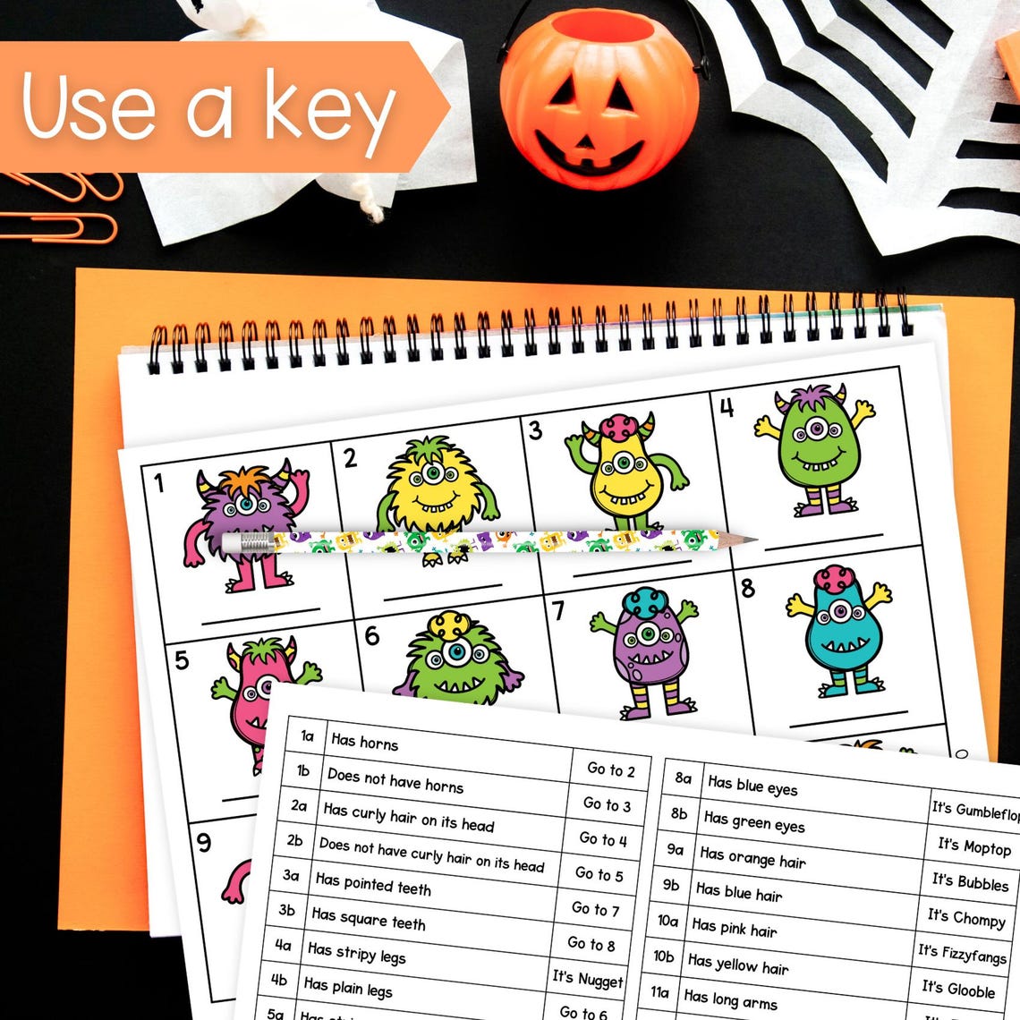 Dichotomous Keys Activities Worksheets for Science Lesson | Halloween ...