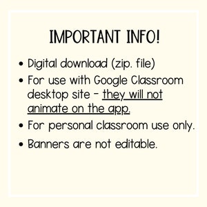 Boho Rainbow Animated Google Classroom Banners Headers Months of the ...