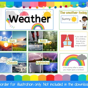 Weather Printable Classroom Display for Teachers | Digital Download PDF ...