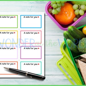 96 Printable Lunch Box Notes for Spring, Summer, Fall Autumn, Winter ...