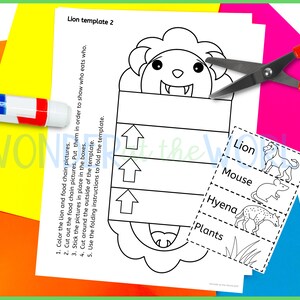 Make a Food Chain Foldable Activities PDF A4 and 8.5x11 Inch Science ...