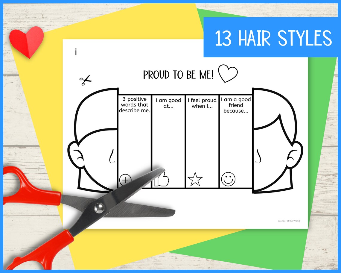 Proud to Be Me Self Esteem Accordion Foldable Activity - Etsy