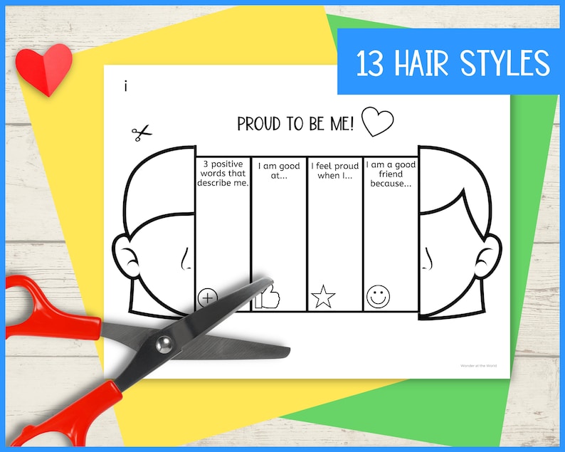 Proud to Be Me Self Esteem Accordion Foldable Activity Social Emotional ...