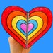 Heart Shaped Valentine's Day Card | Foldout Kids' Coloring and Writing ...