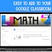 Math Animated Google Classroom Headers Banners for Math - Etsy
