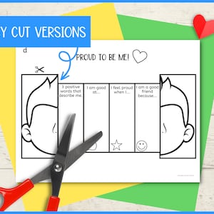 Proud to Be Me Self Esteem Accordion Foldable Activity | Social ...