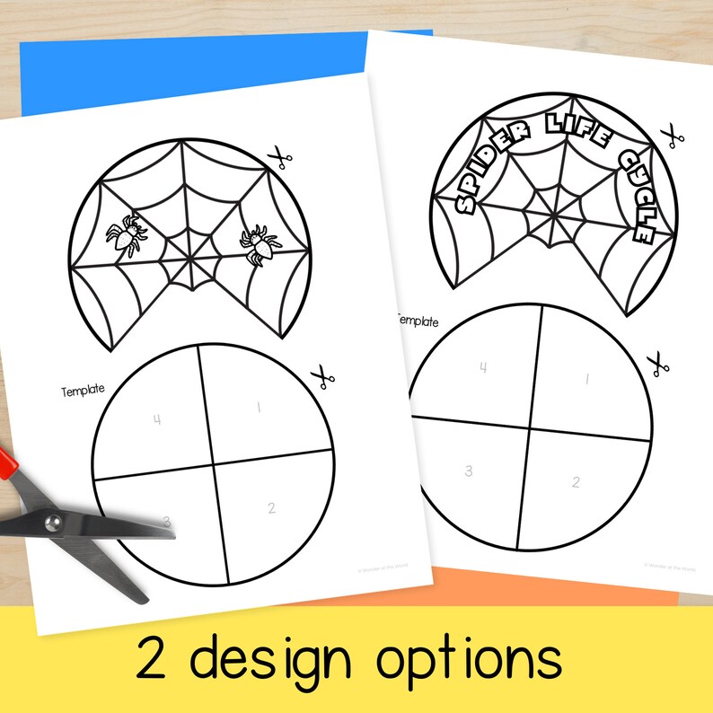 Life Cycle of a Spider Spinner Wheel Science Craft Cut and Paste ...