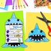 Food Chains Foldable Kids' Craft With Shark, Bear and Lion Templates ...
