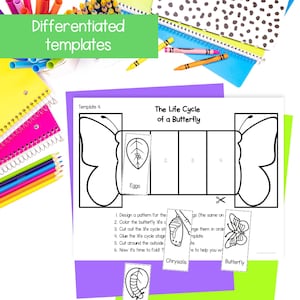 Life Cycle of a Butterfly Sequence and Fold Kids' Science Craft | A4 ...
