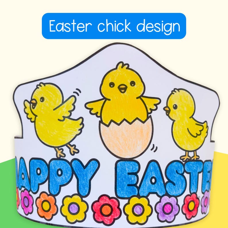 Easter Crown Headband Craft Activity for March April Spring Hat for ...