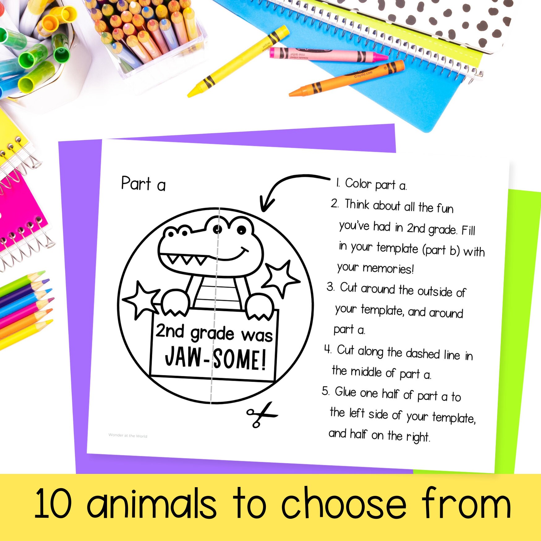 Second Grade Memories for End of Year Last Day or Week of School ...