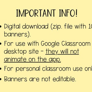 12 Back to School Themed Animated Google Classroom and Forms Headers ...